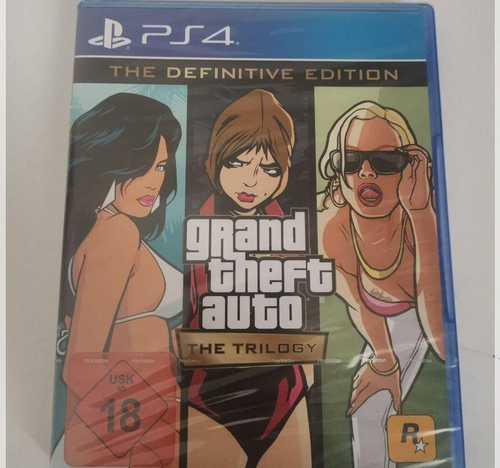 Grand theft auto the trilogy диск PS 4