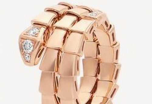 Золотое кольцо Bvlgari Serpenti, размер 18.0