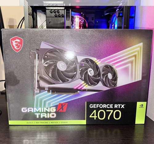 Видеокарта rtx 4070 gaming x trio