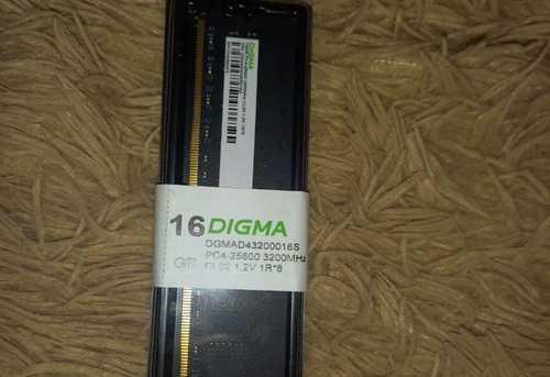 Оперативная память Digma DDR4 - 16гб 3200мгц, dimm
