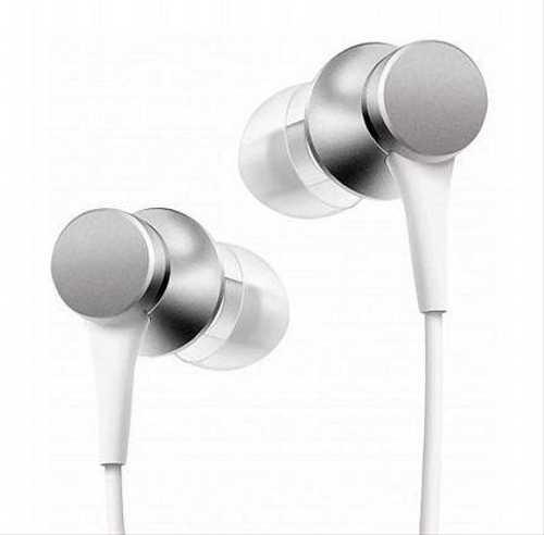 Наушники Xiaomi Mi In-Ear Basic серебристый