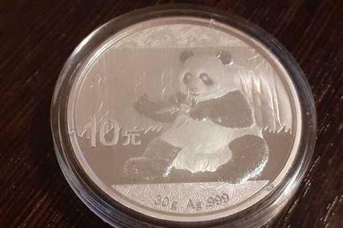Китай 10 юаней 2017 Панда серебро