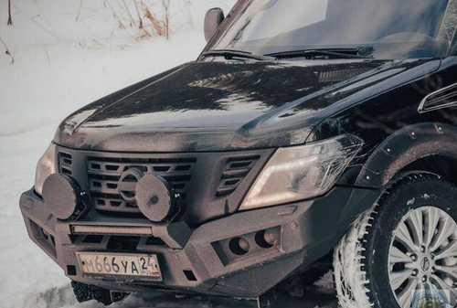 Бампер силовой передний Nissan Patrol Y62