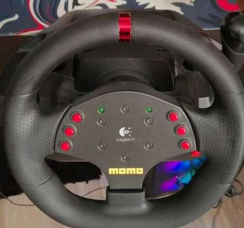 Руль logitech Momo racing 900 градусов