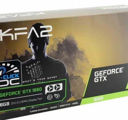 Видеокарта GeForce GTX 1660 KFA2 1-Click OC