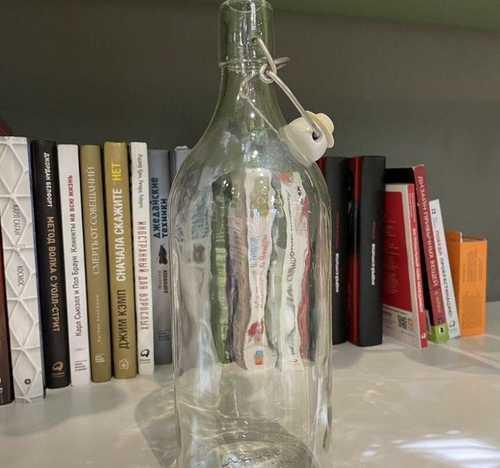Бутылки стеклянные с бугельной пробкой