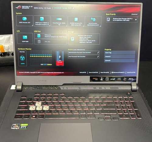 Игровой ноутбук asus ROG Strix G17 G713RM-KH097W