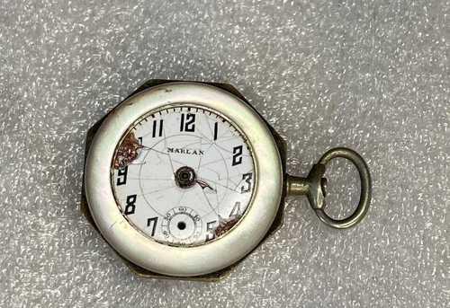Старинные карманные часы Marlan перламутр