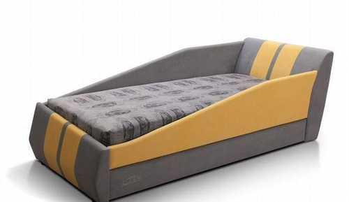 Кровать lambic, Newtone grey, Triniti 18 yellow