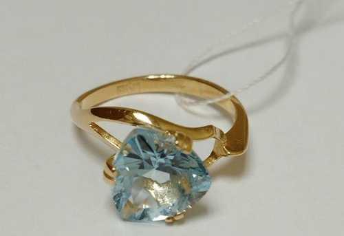 Золотое кольцо 17р Топаз (19080)