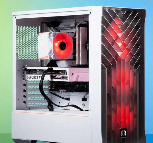 Игровой пк chaotic device202 RTX 4060Ti 8GB NEW Ryzen 5 7500F Phanteks magniumgear NEO Air 2 White