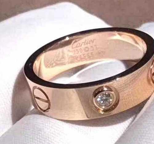 Обручальное кольцо Cartier Love 0,02 ct