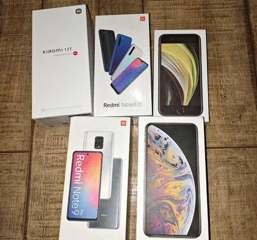 Коробки от смартфонов, iPhone/Android