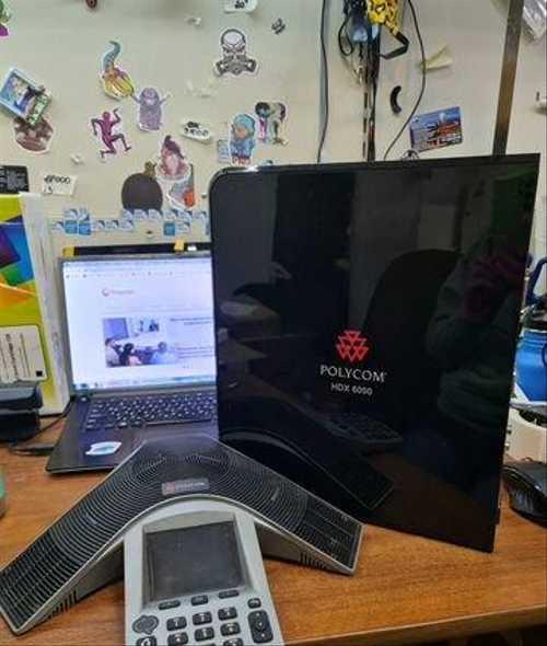 Polycom HDX 7000 HD + микрофон телефонная связь