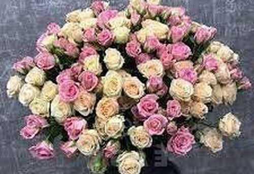Доставка цыетов в Москве, 101 роза, букет роз