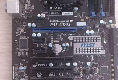 Комплект: Процессор i5-760 плата 8gb ddr3 ssd 60gb