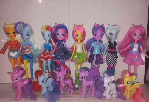 My Little Pony куклы 8 штук, кони 6 штук