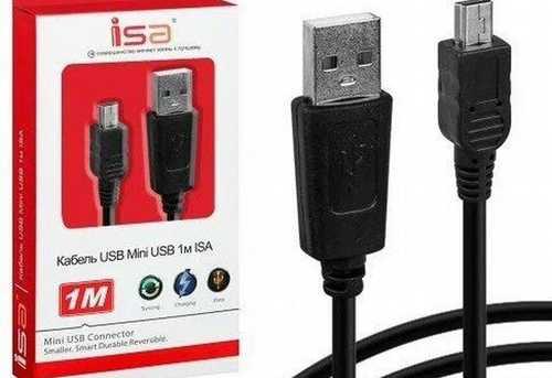 Кабель USB Mini USB 1M ISA черный
