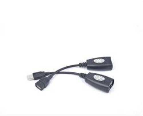 Удлинитель кабеля USB 2.0 AM (30м) по витой паре