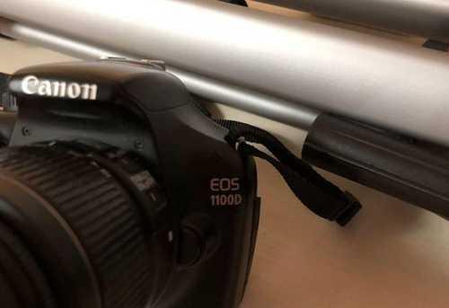 Зеркальный фотоаппарат canon eos 1100d + штатив
