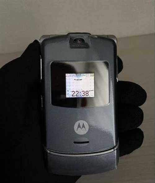 7.5 Раскладушка Motorola razr v3 grey магазин