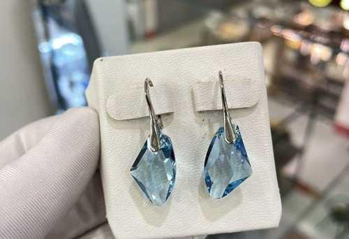 Серьги с кристалами swarovski