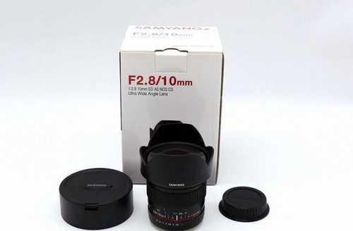 Samyang 10mm f/2.8 ED AS NCS CS Canon EF в упаковк