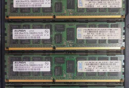 Серверная DDR3 ecc reg планки 8Gb / 16Gb / 32Gb