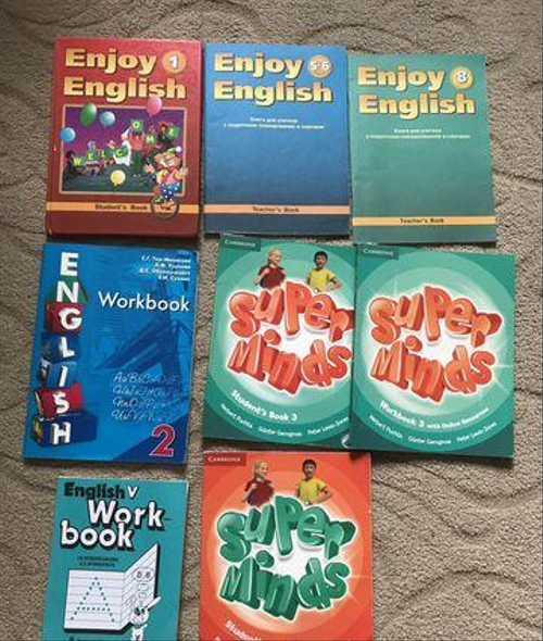 Учебники и рабочие тетради по английскому языку