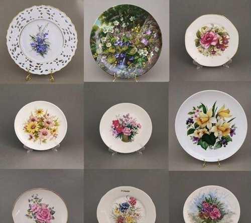 Тарелки с цветочным мотивом