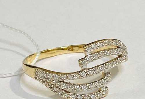 Золотое кольцо с фианитами (15000)*