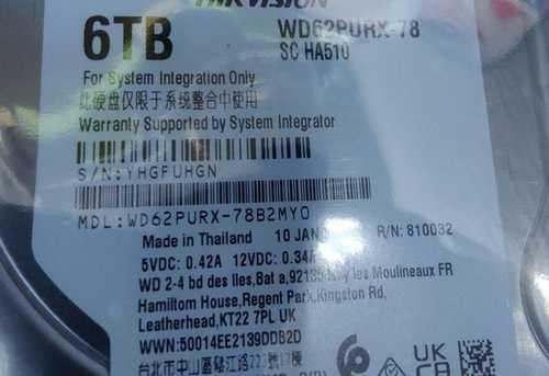 Жесткий диск Wester Digital WD62purx-78 3.5 6TB