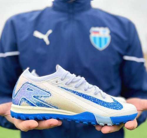 Детские сороконожки Nike Mercurial Vapor 16 Light White&Blue