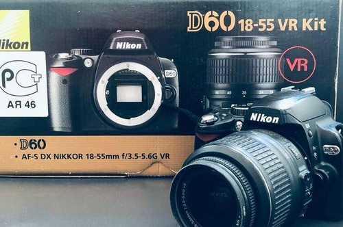 Фотоаппарат, Nikon D60 18-55 VR KIT