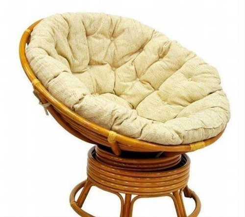 Круглое вращающееся кресло с подушкой Папасан