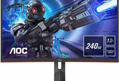 AOC 31.5" Gaming C32G2ZE/BK черный/красный VA LED