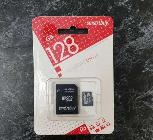 Карта памяти SmartBuy 128gb Microsd Новая