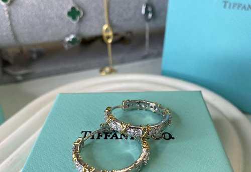 Серьги Tiffany sixteen stone