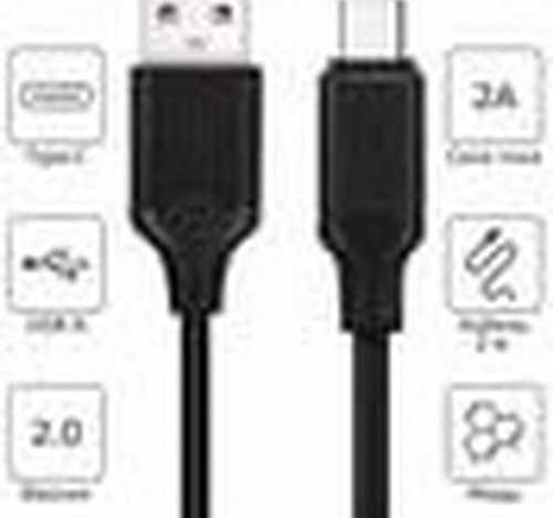 Кабель зарядный всн-722 harper black (USB-Type-С)