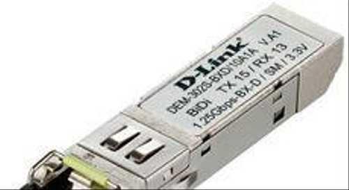 D-Link WDM SFP-трансивер с 1 портом 1000Base-BX-D