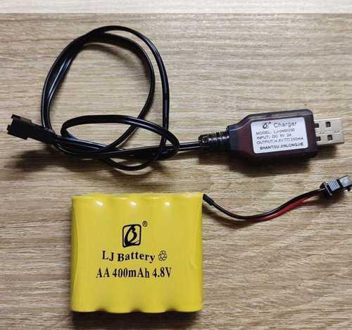 Аккумулятор 4.8 В 4аа battery   зарядка