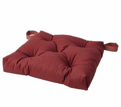 Подушка на стул, коричнево-красный IKEA Икеа новая