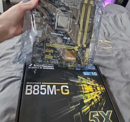 Материнская плата asus B85M-G LGA 1150