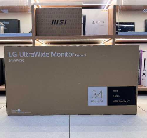 Монитор LG 34WP65C-B 160Hz/34"/wqhd/VA Новый