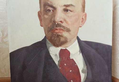Портрет Ленина холст, в рамке