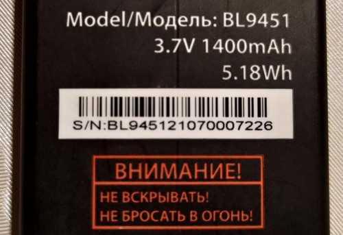 Аккумулятор Fly F+ BL9451, оригинал