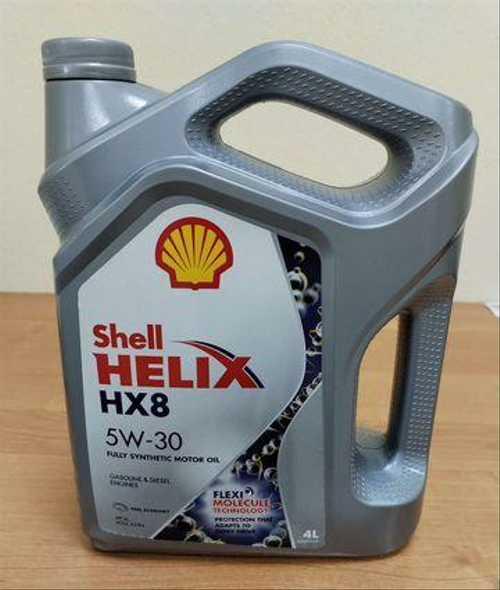 Моторное масло Shell helix 5W-30 Синтетическое 4 л