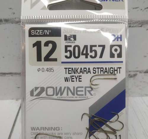 Крючок Owner 50457 Tenkara Straight orig-№12-5уп-5