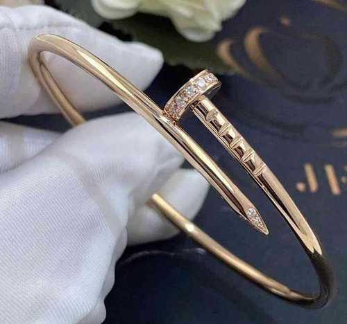 Браслет Cartier Гвоздь, маленькая модель, розовое золото 0,27ct