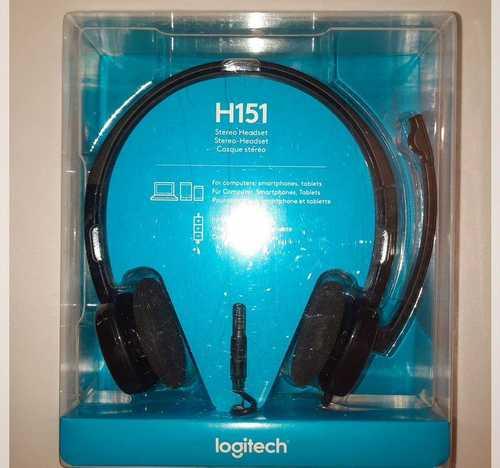Гарнитура Logitech H151 проводная, Новая